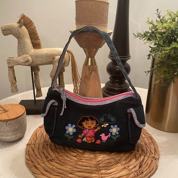 Accessories | Hp Vintage Dora The Explorer Denim Purse | Poshmark